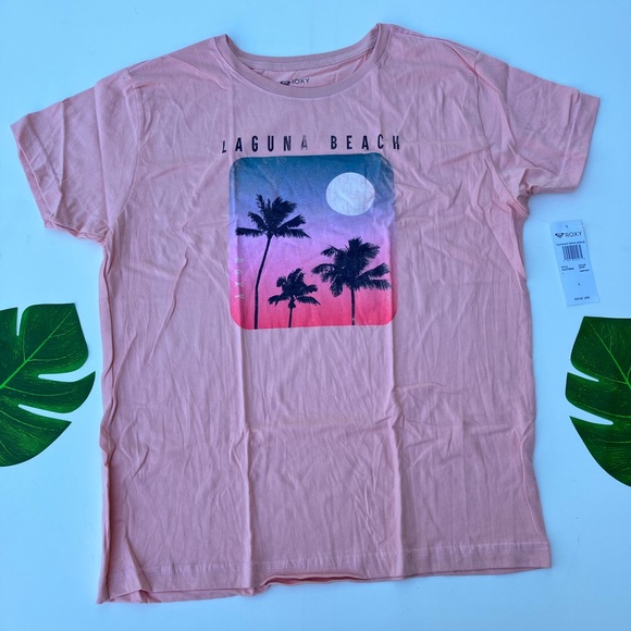 Roxy | Tops | Roxy Palm Laguna Beach Tee | Poshmark